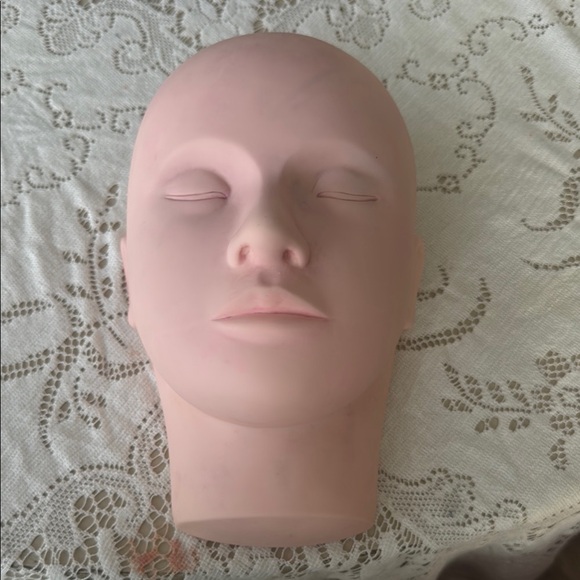 Other | Practice Mannequin Head Lash Makeup Skin | Poshmark